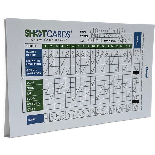 Golf Shot and Stat Tracking Scorecards - Track Your Golf Stats ...